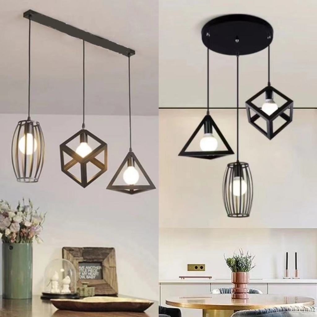 Jual Lampu Gantung Minimalis Modern Plafon Ruang Tamu Cafe Kap Diamond ...