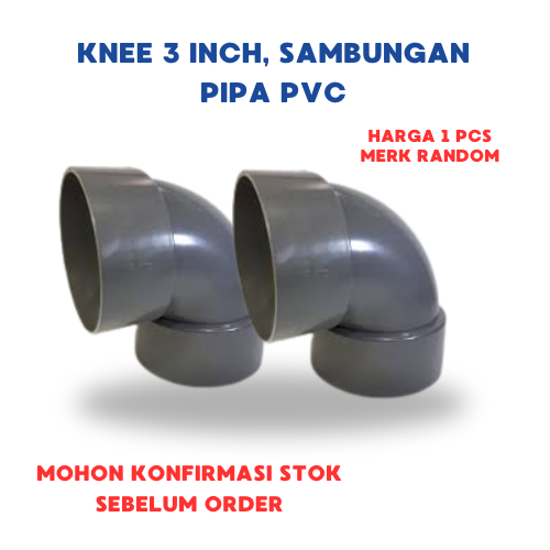 Jual Knee Pipa , Knee Elbow / L pipa PVC 3 INCH | Shopee Indonesia