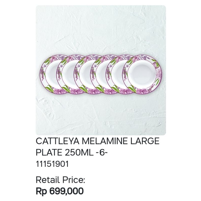 Jual Piring Melamine Tupperware - (6pcs) | Shopee Indonesia