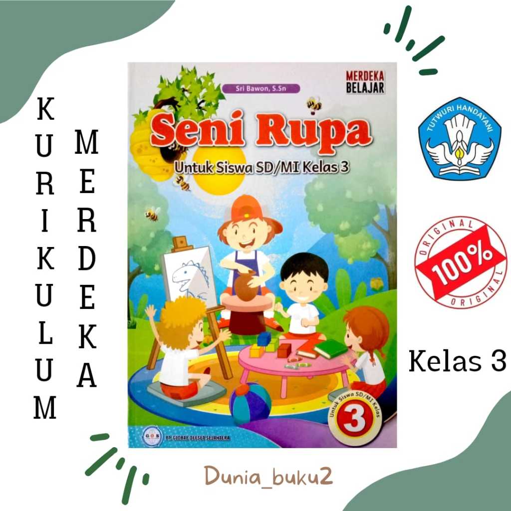 Jual BUKU SISWA SENI RUPA KURIKULUM PENGGERAK-MERDEKA KELAS 3 SD/MI (PENERBIT: GOS) | Shopee ...