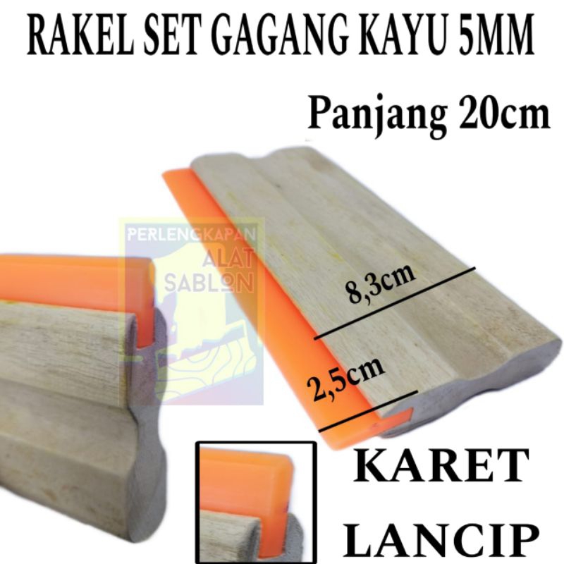Jual RAKEL ORANGE LANCIP 5MM SET GAGANG KAYU P. 20CM | Shopee Indonesia