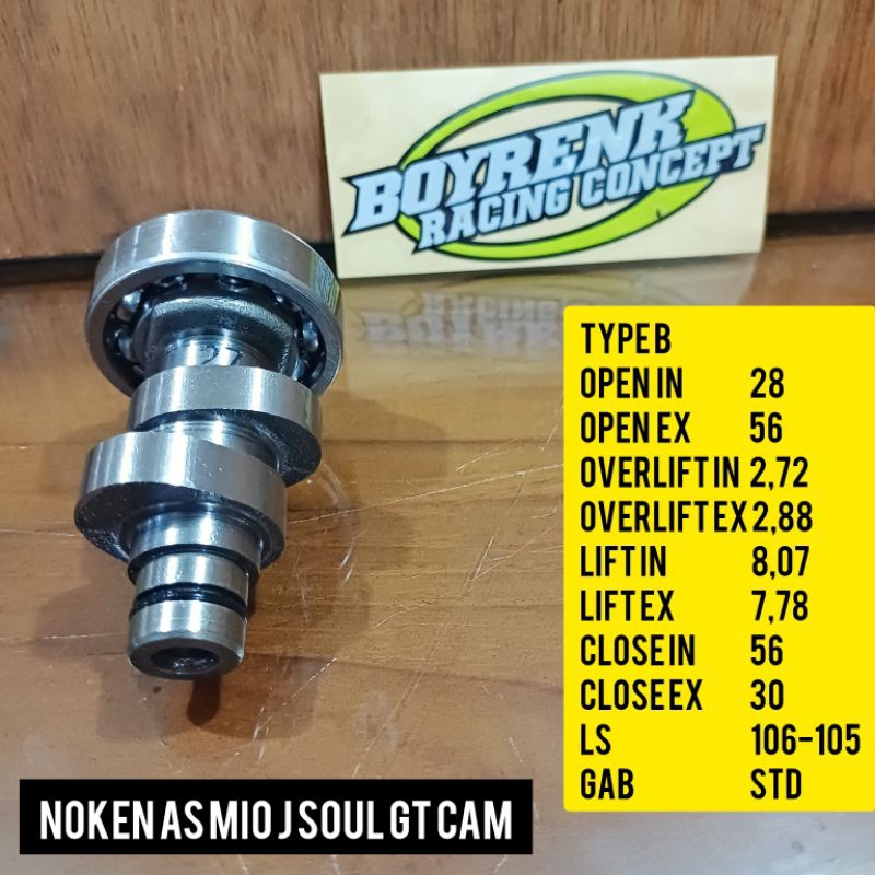 Jual NOKEN AS RACING MIO J SOUL GT CAM-BOYRENK RACING | Shopee Indonesia
