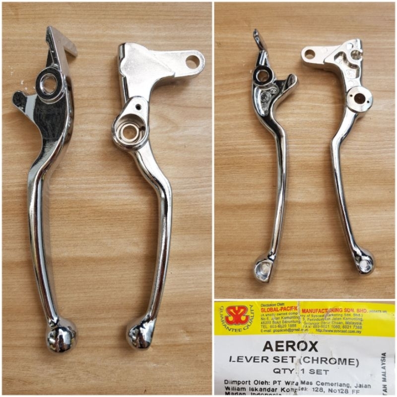 Jual SYS Handle Krom Aerox Handle Rem & Kopling set | Shopee Indonesia