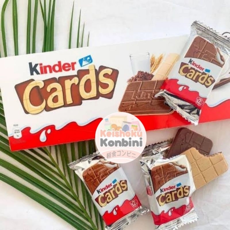 Jual Ferrero Kinder Cards Chocolate / snack impor / snack coklat ...