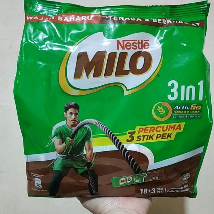 Jual READY 23 AGUSTUS - JASTIP MALAYSIA - MILO SUSU 3 IN 1 SACHET ISI ...