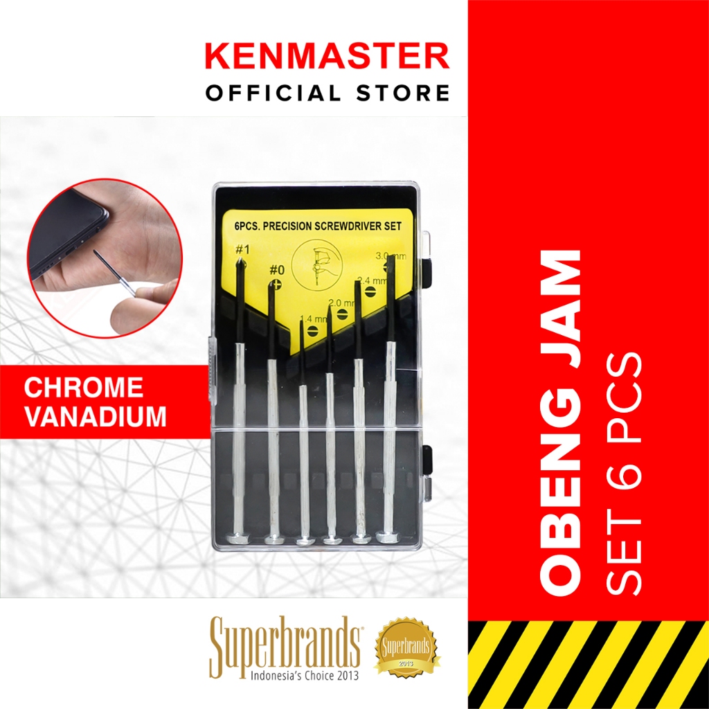 Jual Kenmaster Obeng Jam 6 Pcs / Set / Obeng Kacamata - OBNG057 ...