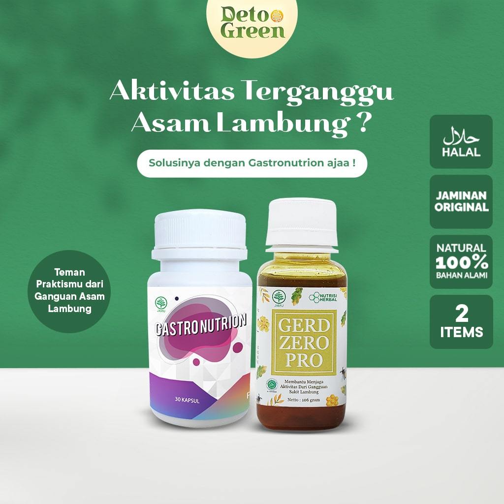 Jual Paket 1 Gerd Zero Pro Mini & 1 Gastronutrion untuk Asam Lambung ...
