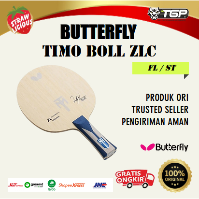 Jual Bat/Bet Blade Kayu Tenis Meja Pingpong Butterfly Timo Boll ZLC Ori | Shopee Indonesia