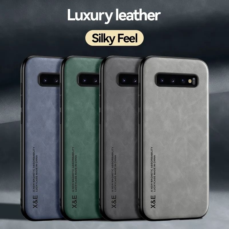Jual Case Samsung Galaxy S10 Plus Luxury Leather Cover Silky Feel ...