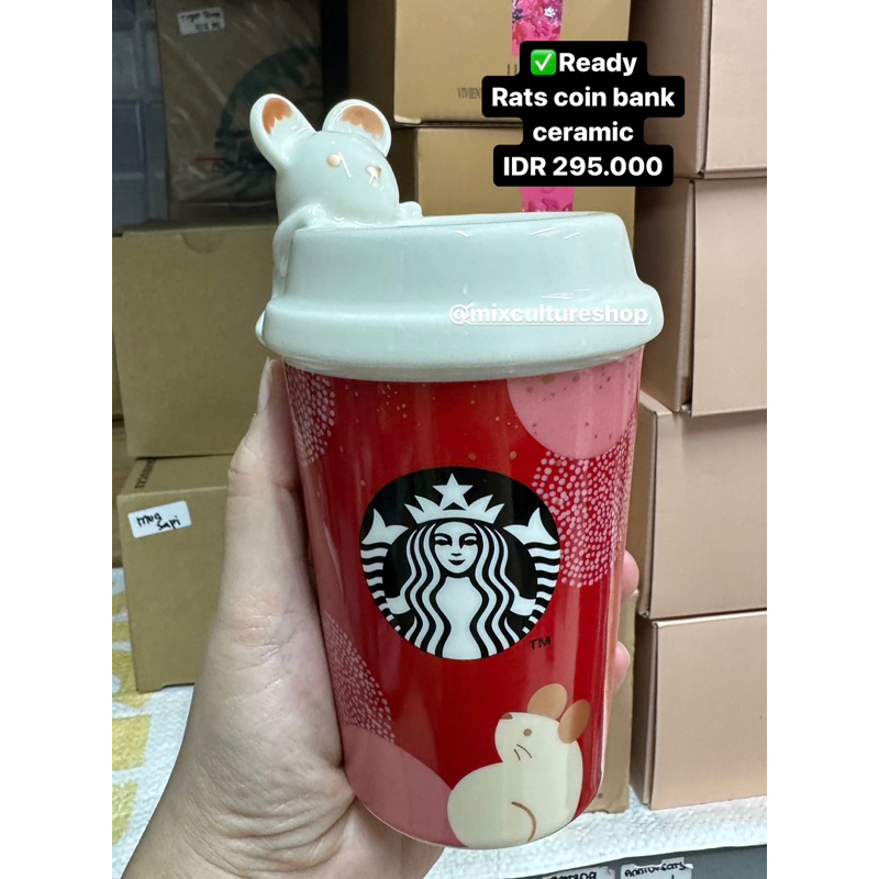 Jual Starbucks Rats coin bank ceramic | Shopee Indonesia