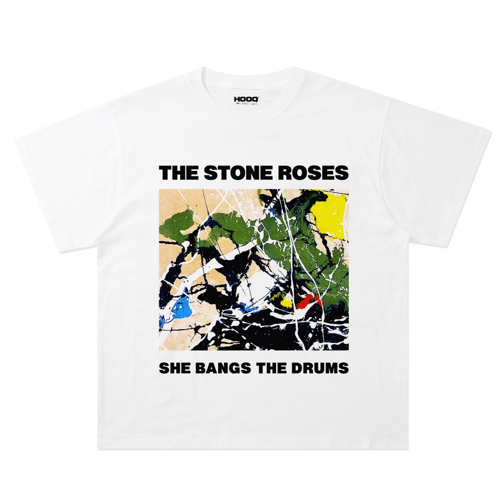 Jual The Stone Roses T-shirt Oversize She Bangs The Drums | Shopee Indonesia