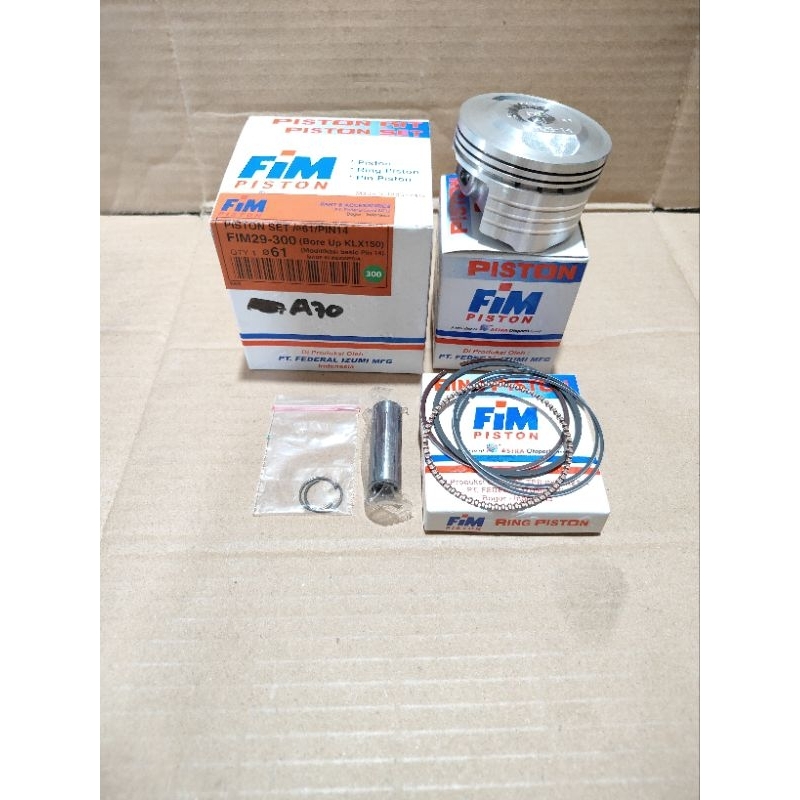 Jual Piston Seher Set Kit Fim 29 Kawasaki KLX 150 Bore Up To 175 Cc Os ...