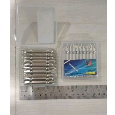 Jual Mata Obeng Angin YSK Set Isi 10 warna Coklat / Screwdriver Bit Set ...