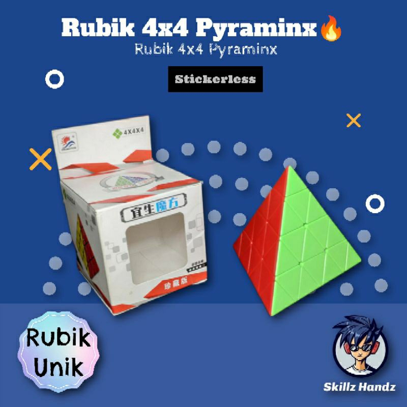 Jual Rubik 4x4 Pyraminx (Stickerless) | Shopee Indonesia