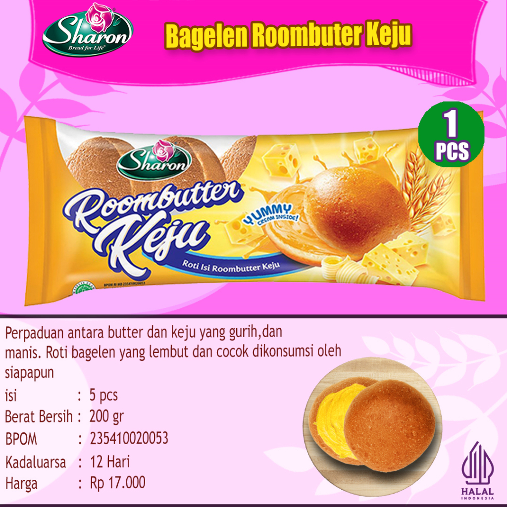 Jual Roti isi Cream Messes Sharon Bakery 200gr | Shopee Indonesia