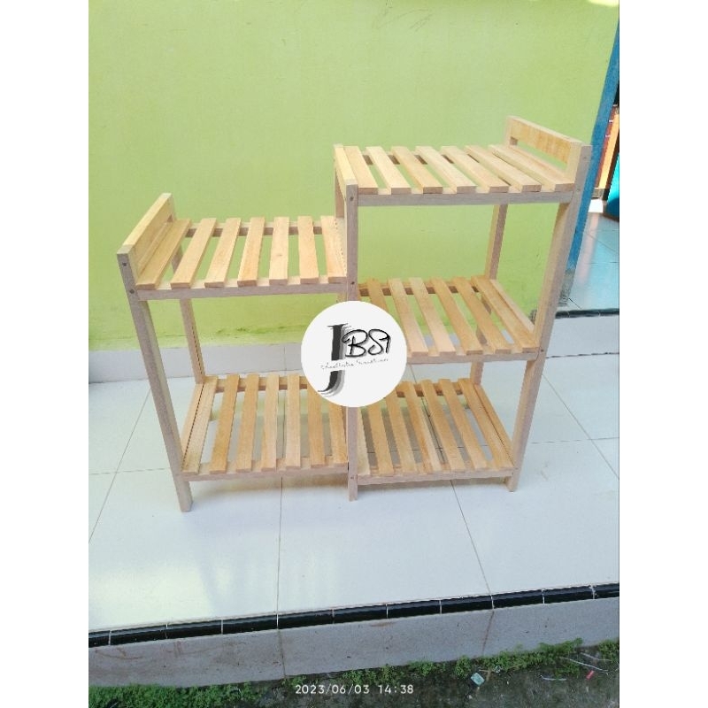 Jual RAK KAYU RICE COOKER, GALON, MULTIFUNGSI 5 SUSUN MURAH | Shopee ...