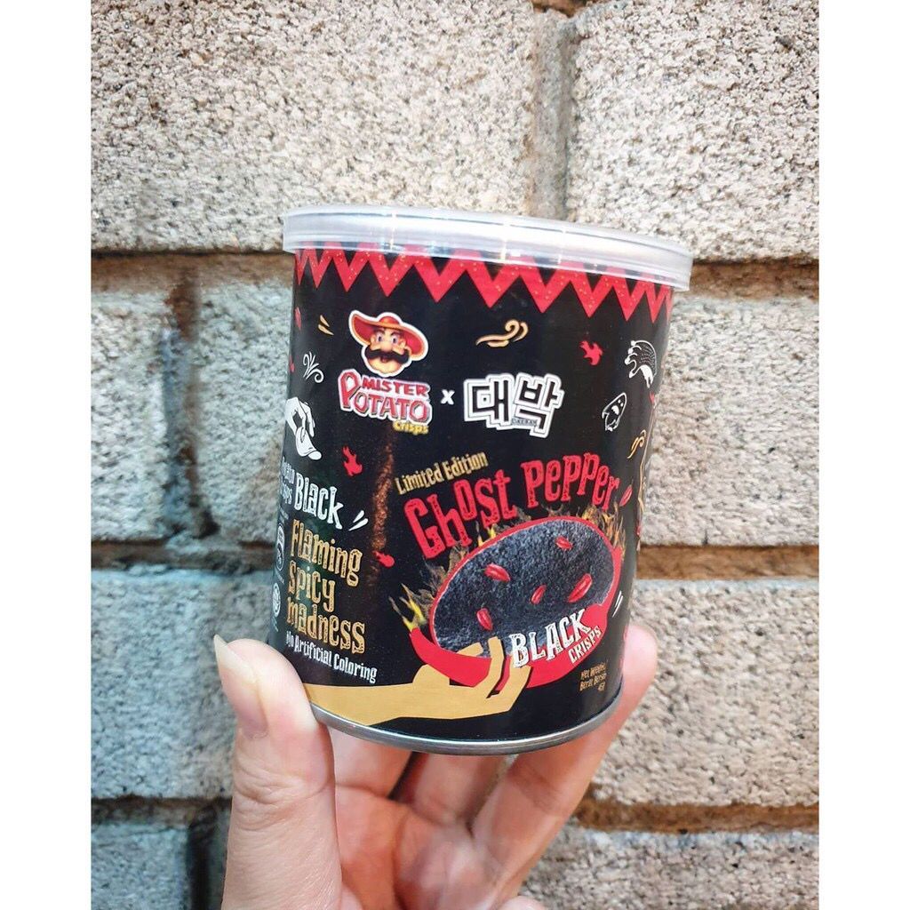 Jual Mister Potato Ghost Pepper Crisps Limited Edition 45gr | Shopee ...