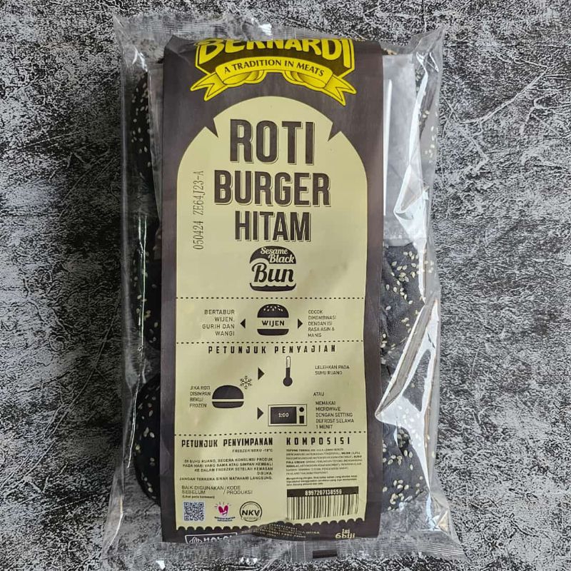 Jual BERNARDI ROTI BURGER HITAM 6s | Shopee Indonesia
