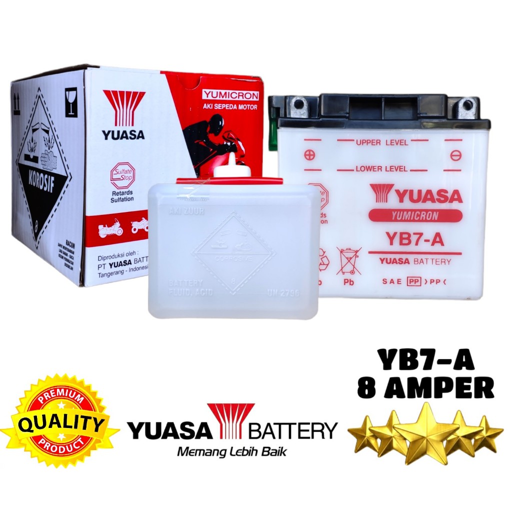 Jual YUASA AKI THD (YB 7A - BA) | Shopee Indonesia