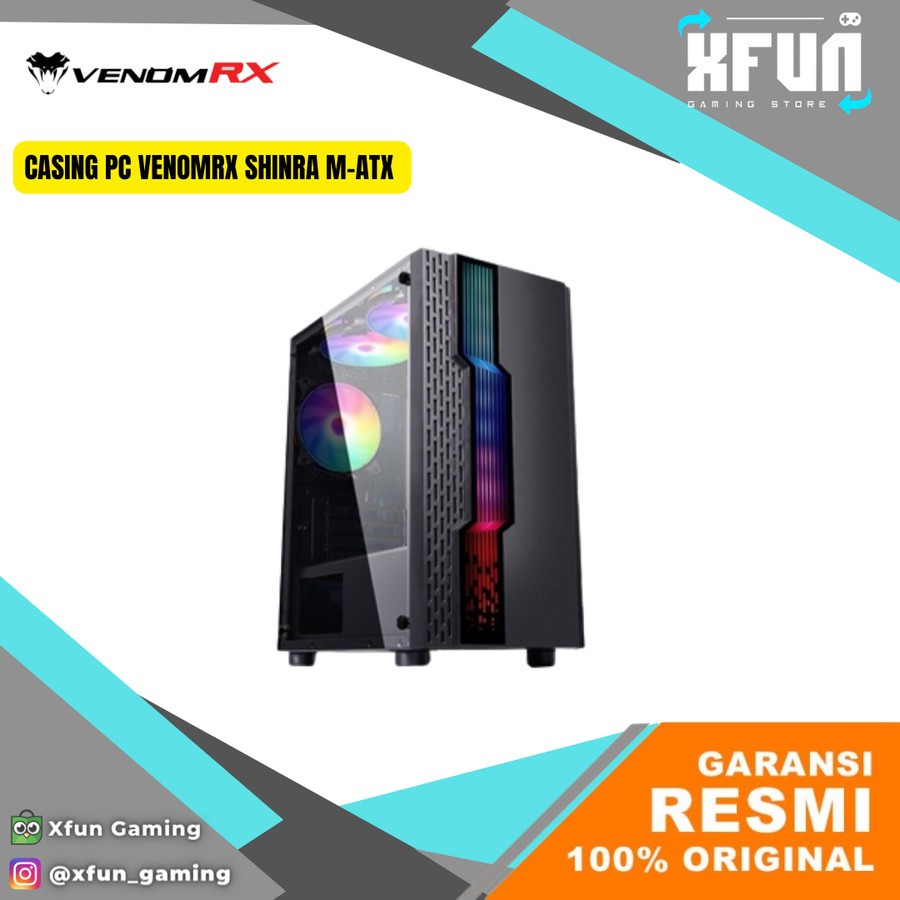 Jual VenomRX SHINRA Acrylic Glass Side Panel Gaming Case Venom RX ...