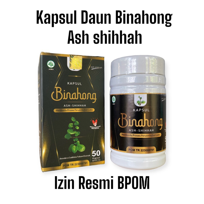 Jual Kapsul Daun Binahong Ash Shihhah 100 Original Multikhasiat