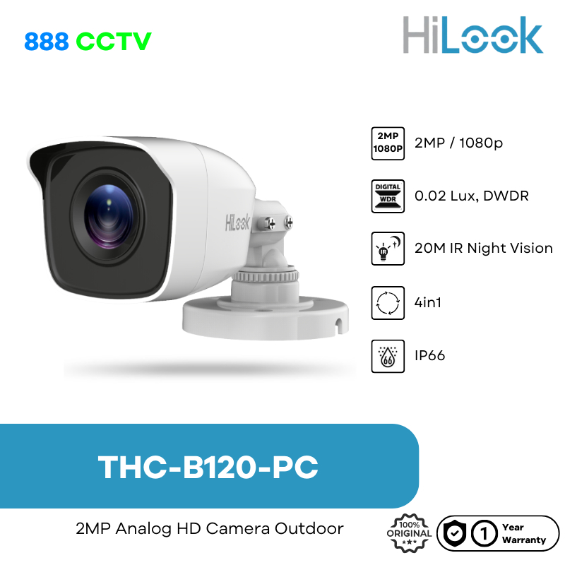 Jual Camera CCTV Hilook THC-B120-PC 2MP Outdoor | Shopee Indonesia