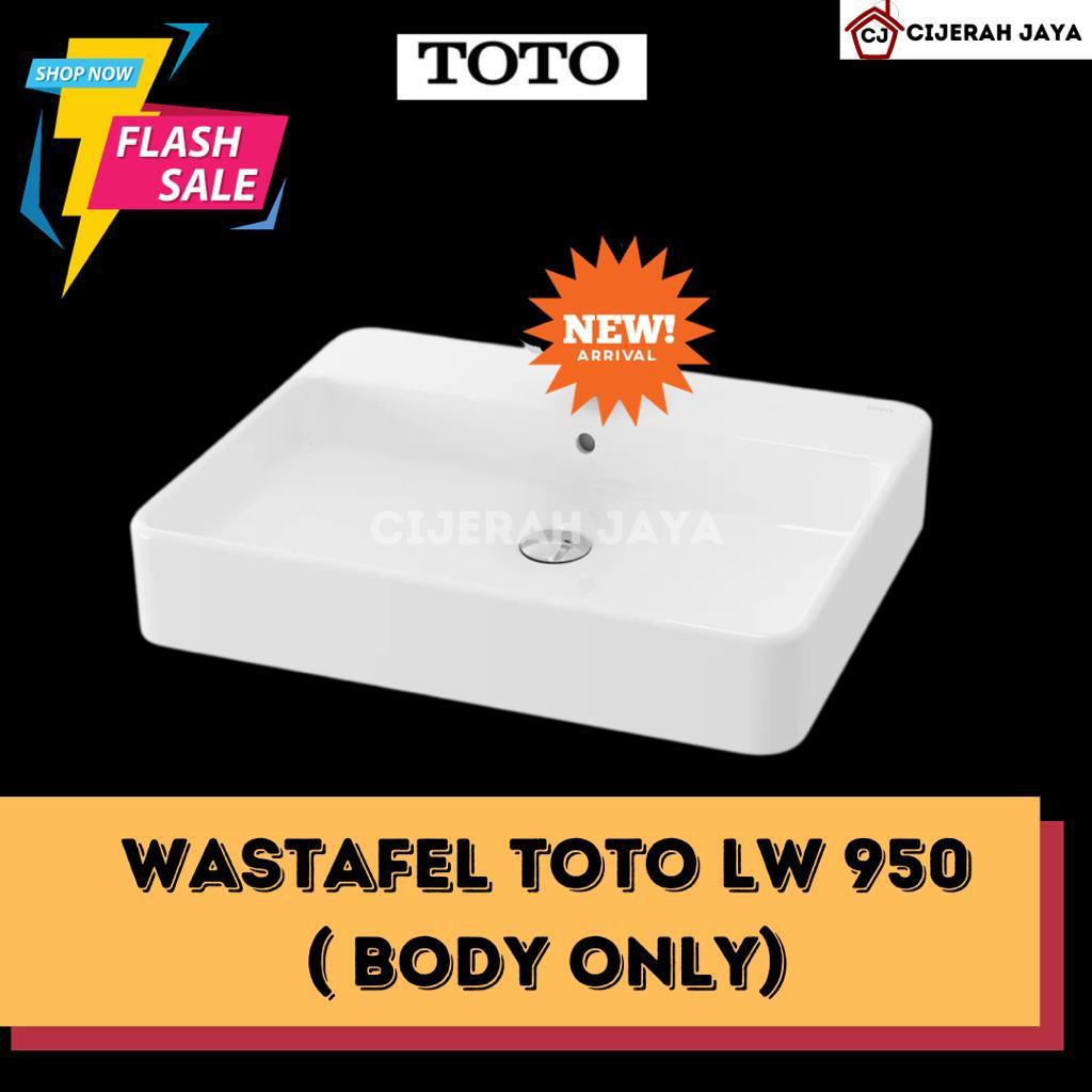Jual Wastafel Counter TOTO LW950CJW/F / Wastafel Meja TOTO TOJA LW 950 ...