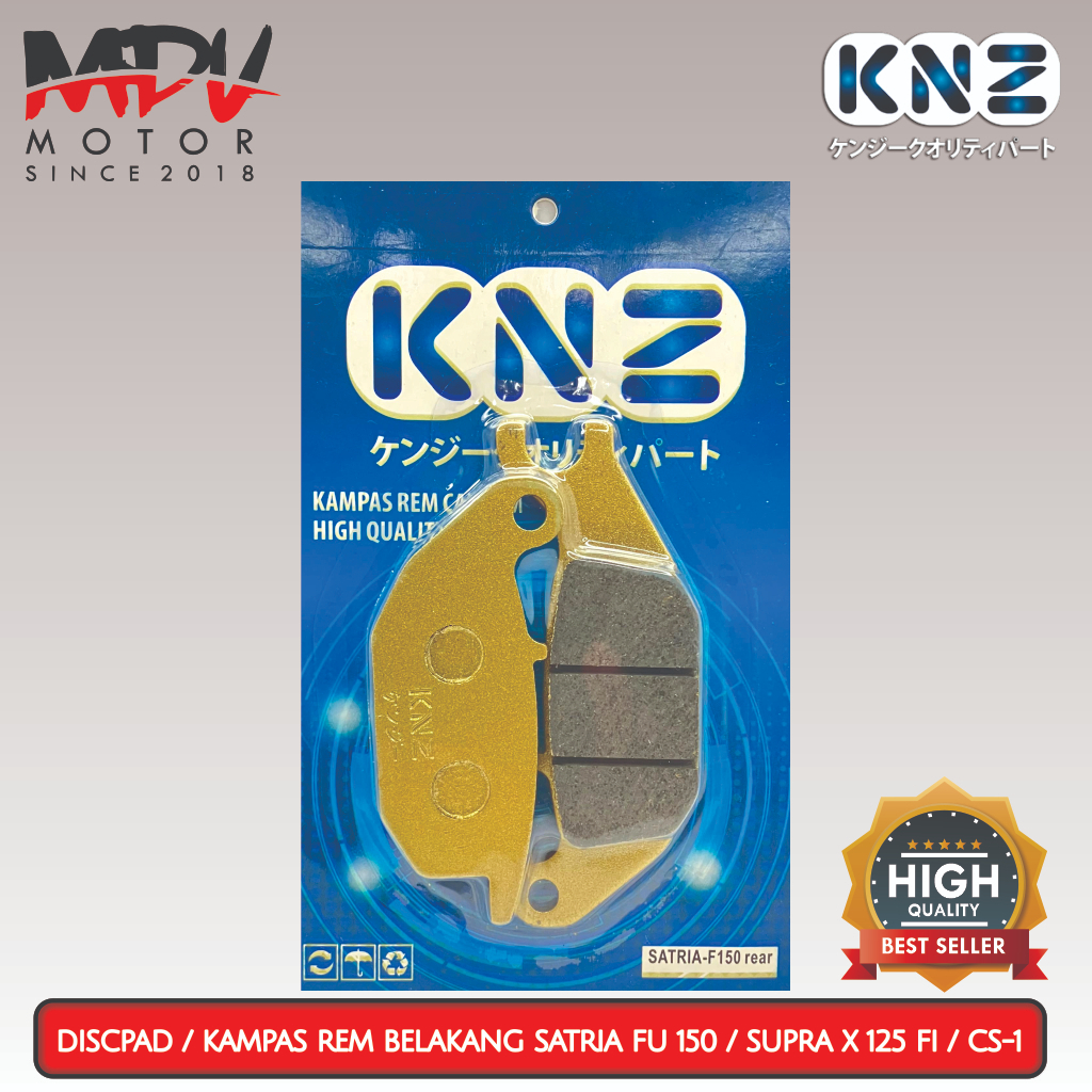 Jual DISCPAD KAMPAS REM BELAKANG SATRIA FU 150 / SUPRA X 125 FI / CS-1 / JUPITER MX NEW (KNZ ...