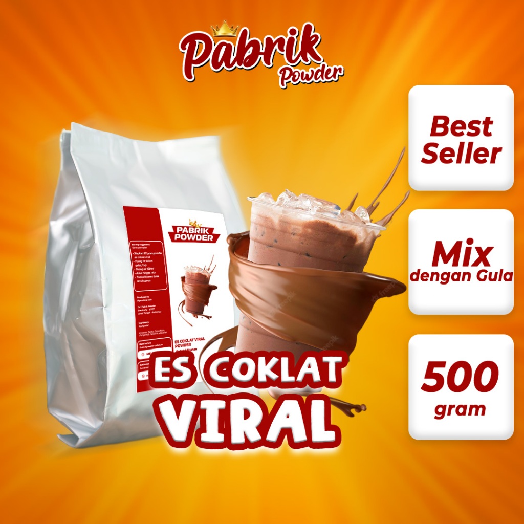 Jual Powder Es Coklat Viral (mix) 500 gram, Bubuk Coklat, Chocolate ...