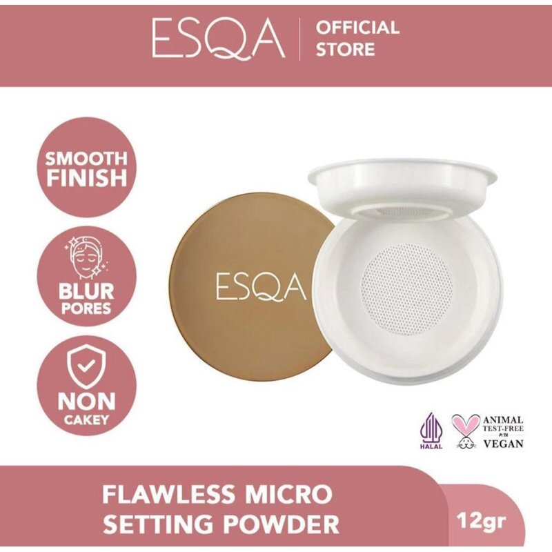 Jual ESQA Flawless Micro Setting Powder | Shopee Indonesia