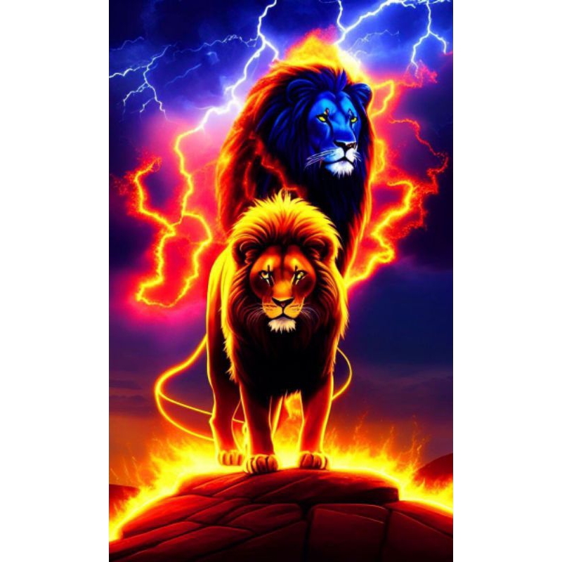 Jual Poster Cetak, SINGA RAJA HUTAN, Ukuran JUMBO, 70x100cm DAN ...