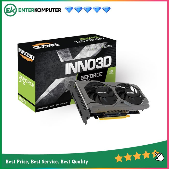 Jual Inno3D GeForce GTX 1650 4GB GDDR6 Twin x2 OC V3 | Shopee Indonesia