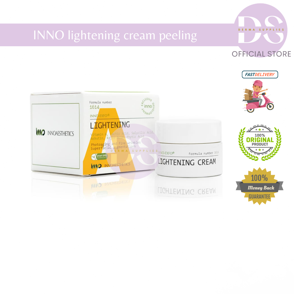 Jual Inno Lightening Cream Peeling Wajah Whitening Flek Melasma Bekas ...