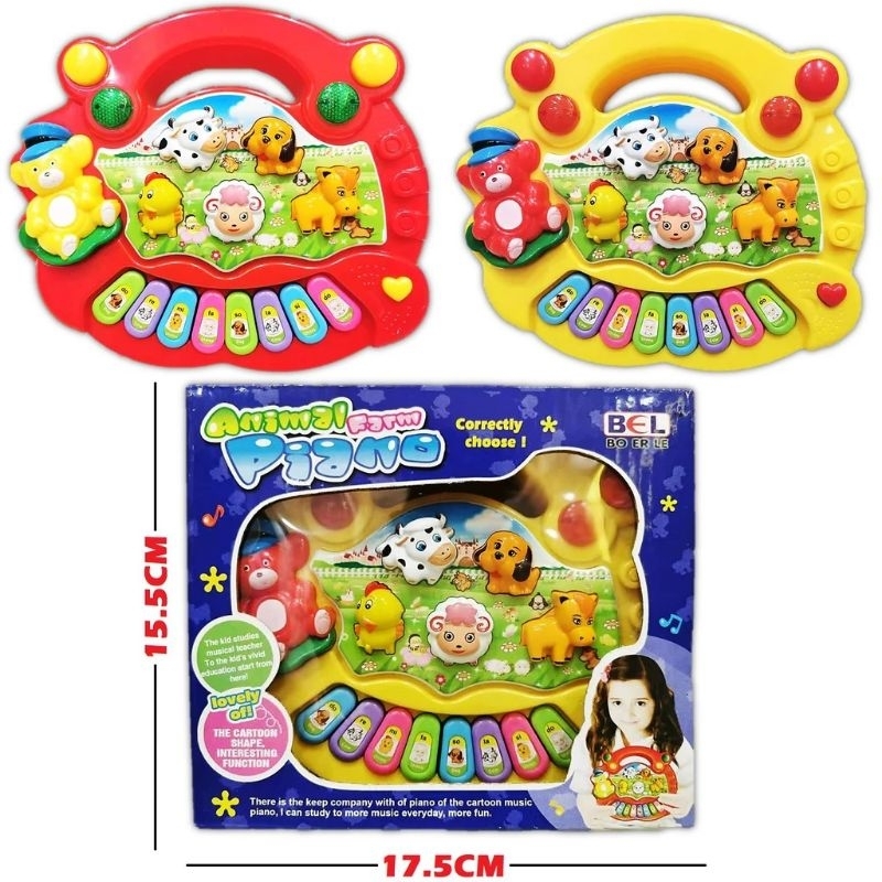 Jual Mainan Edukasi Piano Anak Musik Animal / Music Piano Toy | Shopee ...