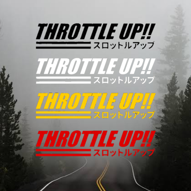 Jual Sticker stiker Cutting Throttle Up Kanji | Shopee Indonesia