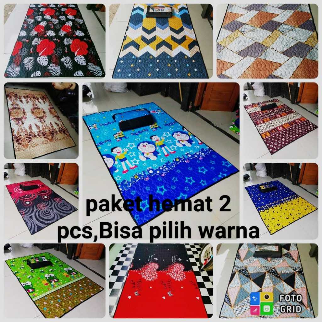 Jual karpet lantai Quilting paket 2 pcs ukuran 235x145,surpet,tikar ...