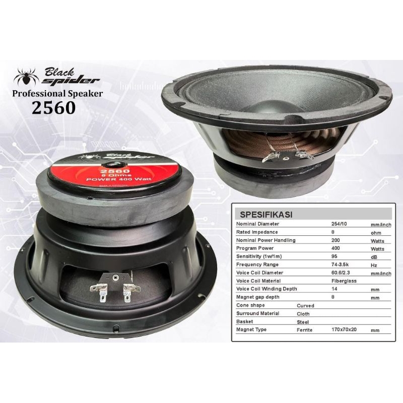 Jual speaker blackspider 10 inch array model fabolus | Shopee Indonesia