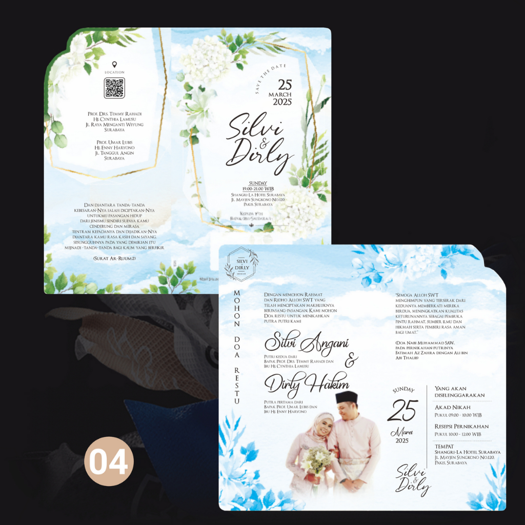 Jual Custom Undangan Pernikahan Indie / Full Color - Free Plastik ...