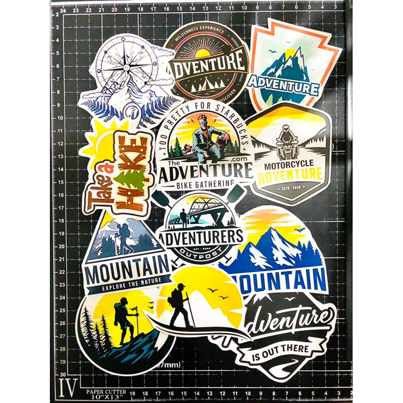 Jual sticker pack adventure & camping untuk laptop helm kulkas tumblr ...