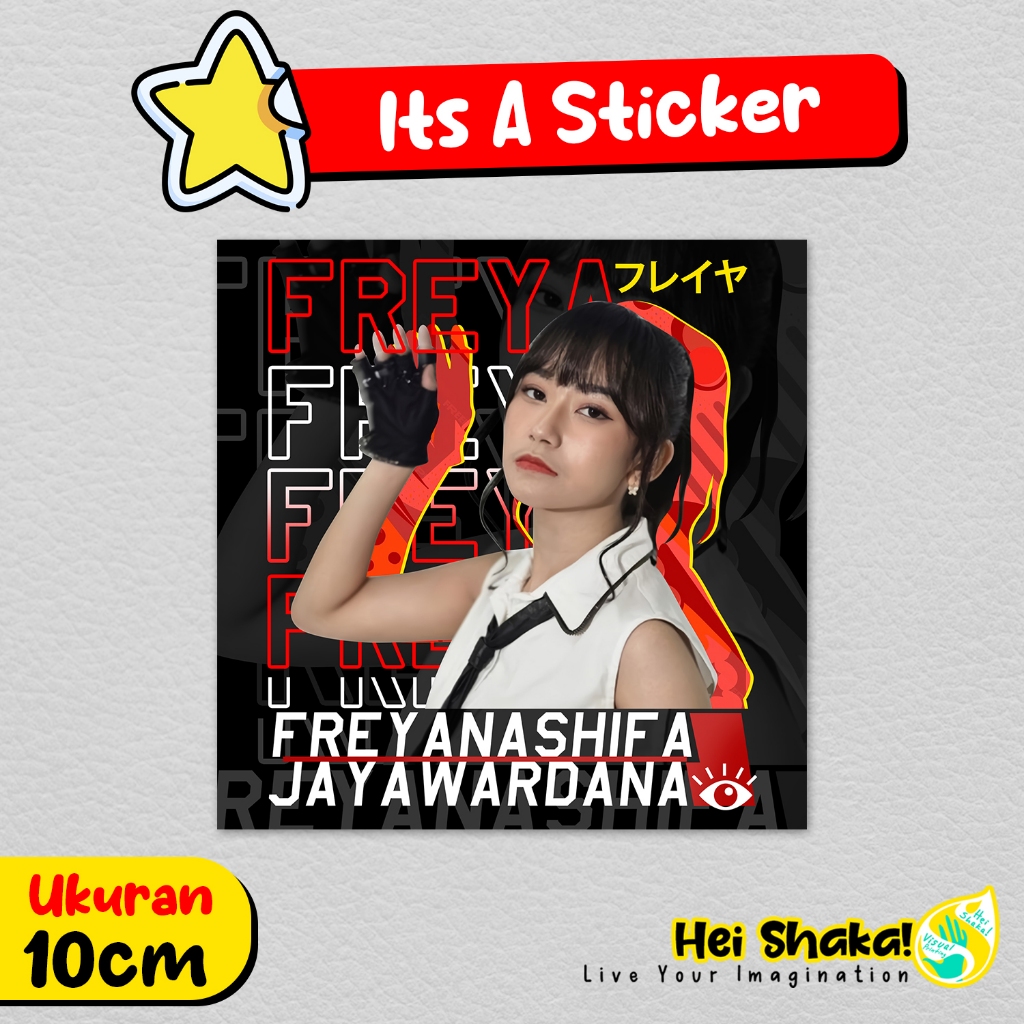 Jual Stiker Freya JKT48 Freyanashifa Jayawardana Sticker Wota Bahan ...