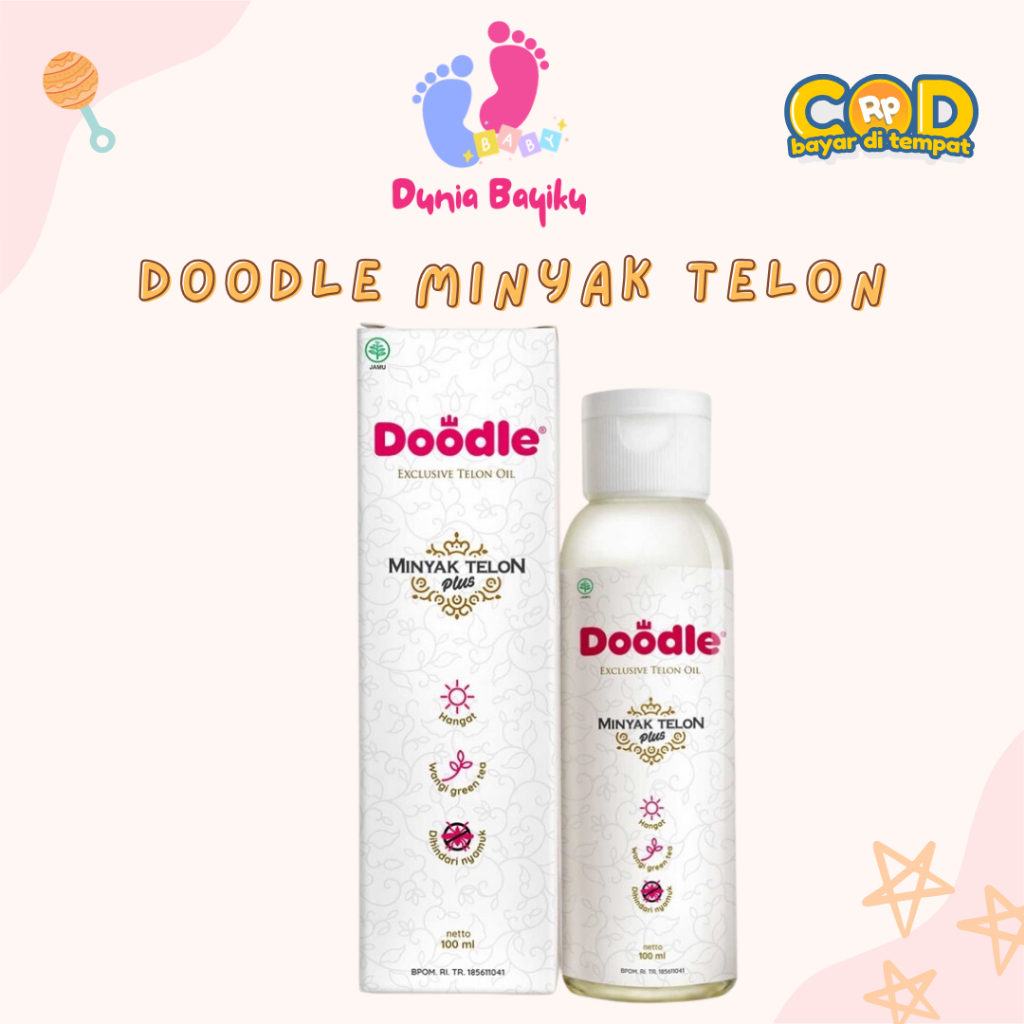 Jual Doodle Minyak Telon Bayi Greentea Ukuran Isi 60 100 ml | Shopee ...