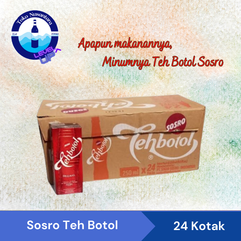 Jual Teh Botol Sosro Kotak 200mL / 250mL / Big Pack 330mL [Harga per DUS] | Shopee Indonesia