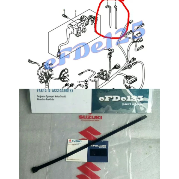 Jual Clamp Ties Klem Rivet Kabel Body Shogun 110 Shogun 125 Satria FU ...