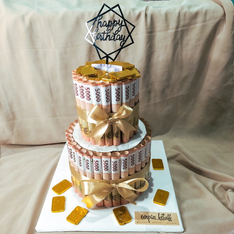 Jual KUE ULANG TAHUN MONEY CAKE 5000 COKLAT | Shopee Indonesia