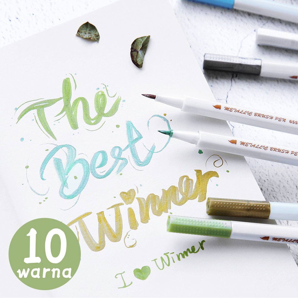 Jual Brush Pen/Cat Pena DIY di grafiti hitam kertas pena khusus album ...