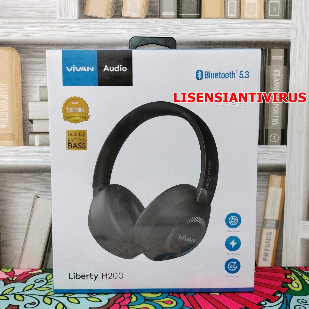 Jual Headset VIVAN Liberty H200 Foldable With Pouch Wireless Bluetooth 5.3 | Shopee Indonesia