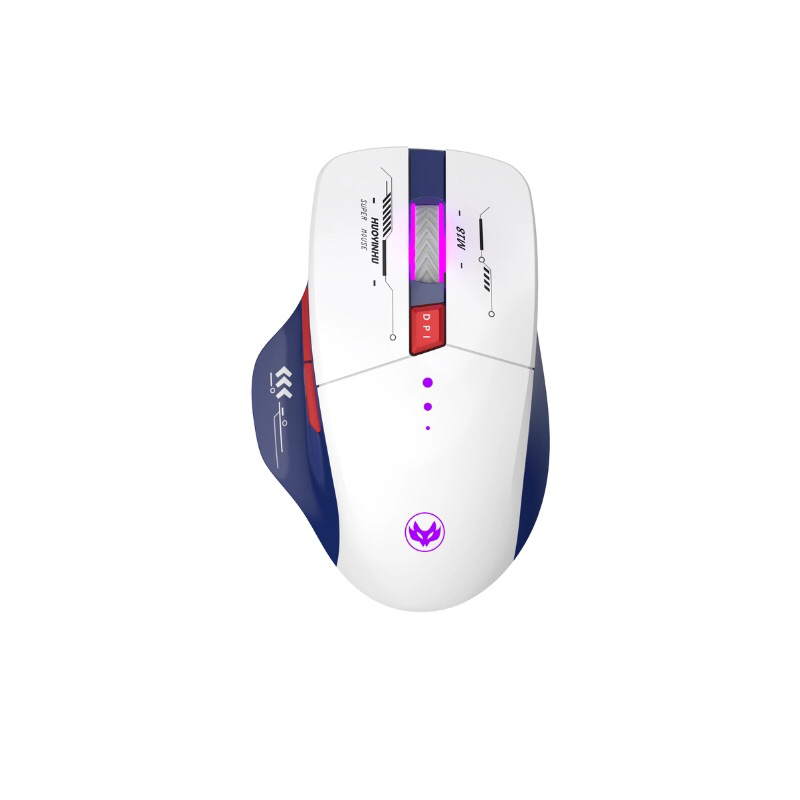 Jual mouse gaming wireless 2.4g rgb light rechargerable 1600 Dpi p6 ...