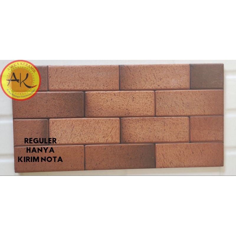 Jual Keramik Dinding Kasar Motif Batu Alam Bata Timbul 20x40 Groove ...