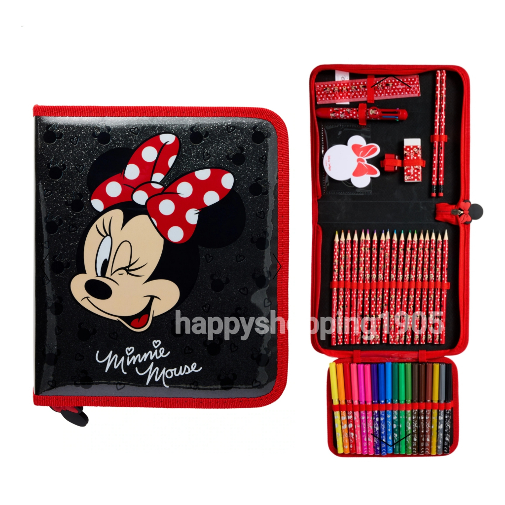 Jual SMIGGLE MINNIE BLACK STATIONERY SET ZIP IT GIFT PACK - SET ALAT ...