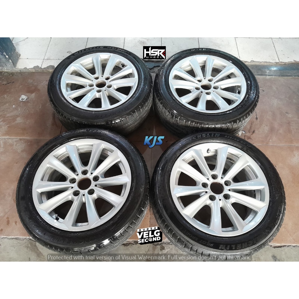 Jual VELG COPOTAN UNTUK BMW R17X8 5X120ETSILVER + BAN 225 50 R17 MCLIN ...
